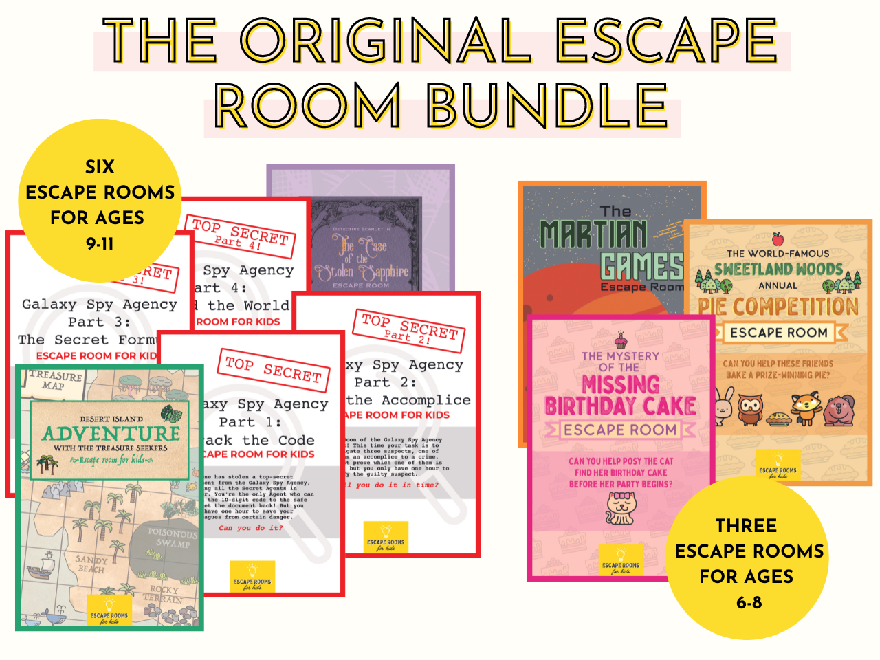 Educational Escape Rooms for Kids on Etsy